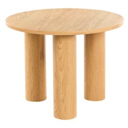 Beliani COUCHTISCH Heller Holzfarbton Senoia