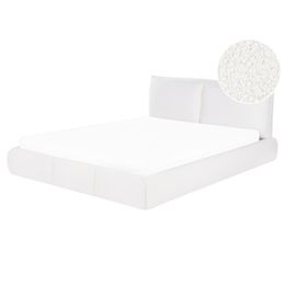Beliani WASSERBETT 160/200 cm Wei&szlig; Vinay