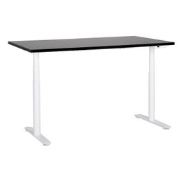 Beliani H&Ouml;HENVERSTELLBARER SCHREIBTISCH Elektrisch 160/72 cm Schwarz Destin IV