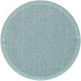 KADIMA DESIGN TEPPICH Outdoor DAFNE in Blau, einfarbig, &Oslash; 160 cm
