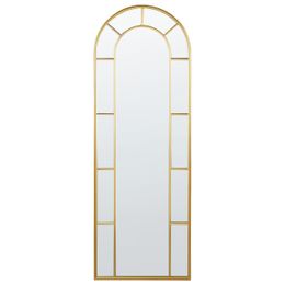 Beliani WANDSPIEGEL gold Metall 60/170 cm Crosses