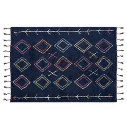 Beliani TEPPICH geflochten Corum 200/140 cm