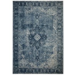 KADIMA DESIGN TEPPICH COQUET, im Vintage-Stil, Blau, 200 x 290 cm