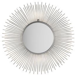 Beliani WANDSPIEGEL silber Sonnenoptik 80 cm Cilly
