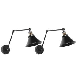 Beliani WANDLEUCHTE 2er-Set Narva 73/19/20 cm Wandlampe