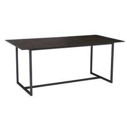 KADIMA DESIGN ESSTISCH Glas Keramik Marmoroptik Designer 180x90 ARCTIC, Schwarz 180x90x76 cm