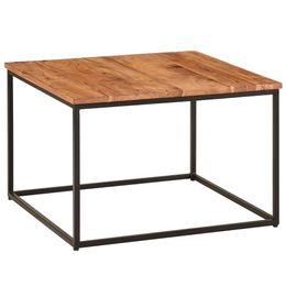 KADIMA DESIGN COUCHTISCH Industrial, Akazienholz mit Eisengestell, handgefertigt, robust und stabil