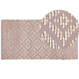 Beliani TEPPICH geflochten Gerze 150/80 cm