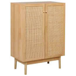 Beliani SIDEBOARD Heller Holzfarbton Nivo
