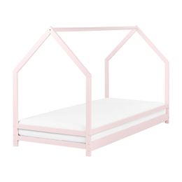 Beliani KINDER-HAUSBETT Rosa 90-200 cm Appy
