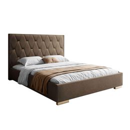 POLSTERBETT IZOLDA mit hohem Kopfteil 140x200 cm Royal Velvet 196