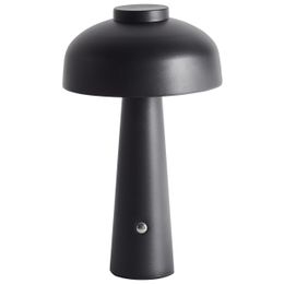 Beliani LED-TISCHLEUCHTE Schwarz/Wei&szlig; Agusan