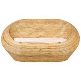 Beliani GARTENSOFA 2-Sitzer Naturfarben Maiori