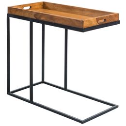 KADIMA DESIGN BEISTELLTISCH &ndash; Massivholz Metall platzsparend vielseitig