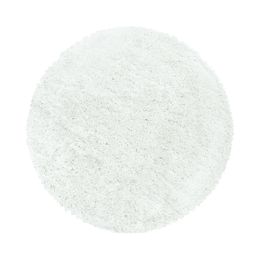 KADIMA DESIGN HOCHFLORTEPPICH SALZACH, einfarbig, aus Polypropylen, Wei&szlig;, &Oslash; 160 cm