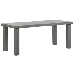 Beliani GARTENTISCH Beton grau matt 180/90 cm Taranto