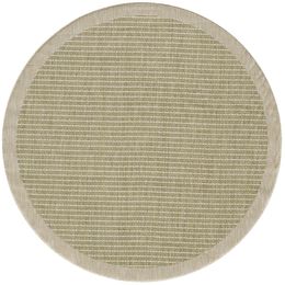 KADIMA DESIGN TEPPICH Outdoor DAFNE in Gr&uuml;n, einfarbig, &Oslash; 160 cm