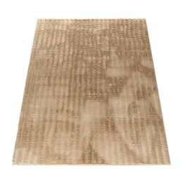KADIMA DESIGN HOCHFLORTEPPICH, mit Struktur, Florh&ouml;he 23 mm, Beige, 160 x 220 cm