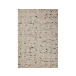 KADIMA DESIGN TEPPICH aus Wolle handgewebt ELIN in Natur, geometrisch, 160 x 230 cm