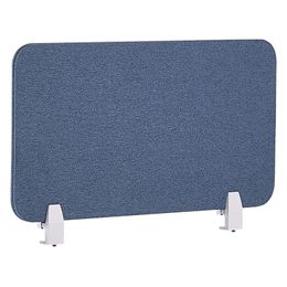 Beliani SCHREIBTISCHTRENNWAND 72 x 40 cm Blau Wally