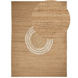 Beliani TEPPICH geflochten Beige 300/400 cm Bogazoren