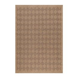 KADIMA DESIGN OUTDOORTEPPICH KASBERG, im Vintage-Stil, aus Polypropylen, Schwarz, 140 x 200 cm