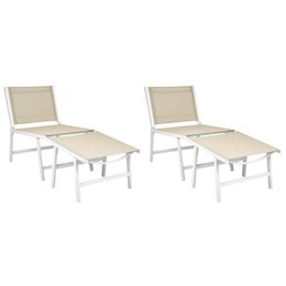 Beliani GARTENSTUHL Beige Marceddi