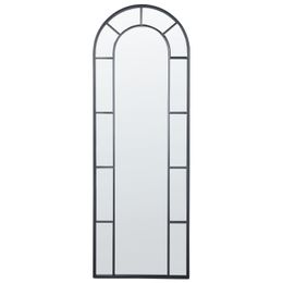 Beliani WANDSPIEGEL schwarz Metall 60/170 cm Crosses