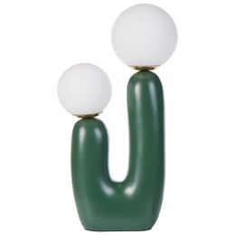 Beliani TISCHLAMPE Gr&uuml;n Tulun