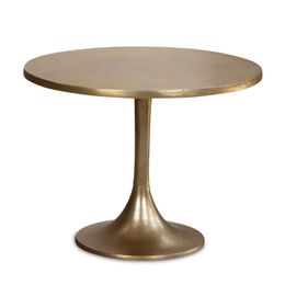 KADIMA DESIGN COUCHTISCH Klein Gold Metall Rund 60x60x46,5 cm Modern