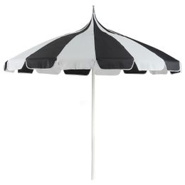 Beliani SONNENSCHIRM Schwarz Minoa