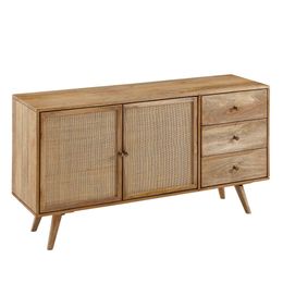 KADIMA DESIGN SIDEBOARD &ndash; Mangoholz, robust, viel Stauraum