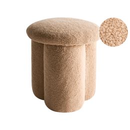 Beliani POUF Beige Carrington