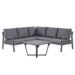 Beliani LOUNGE-SET schwarz Vizzini