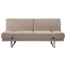 Beliani 2-SITZER-SCHLAFSOFA Polyester Beige York