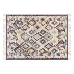 Beliani TEPPICH geflochten Fener 200/140 cm