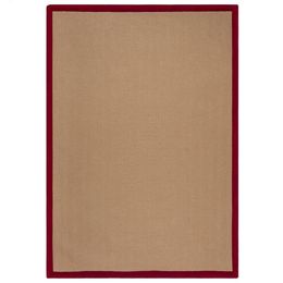 KADIMA DESIGN JUTETEPPICH TRENT, geometrisch, Rot, 120 x 170 cm