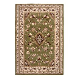 KADIMA DESIGN TEPPICH GLAZERT, klassisch-floral, Gr&uuml;n, 80 x 150 cm