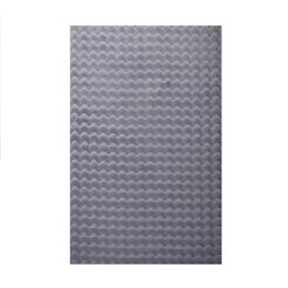 KADIMA DESIGN HOCHFLORTEPPICH Waschbar NAUDERS, einfarbig, Grau, 80 x 150 cm