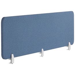 Beliani SCHREIBTISCHTRENNWAND 180 x 40 cm Blau Wally