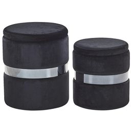 Beliani POUF Doris 35-30/35-30/44-36 cm