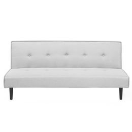 Beliani 3-SITZER-SCHLAFSOFA Polyester Grau Visby
