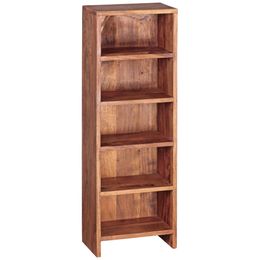KADIMA DESIGN CD-REGAL Massivholz Pflegeleicht 90cm, Braun 30x17x90 cm