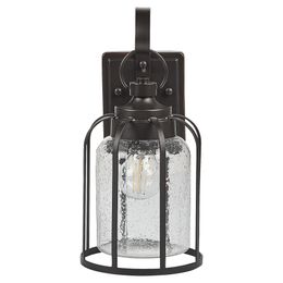 Beliani AUSSENWANDLEUCHTE Wooler 17/15/36 cm Wandlampe