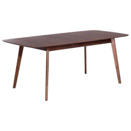 Beliani ESSTISCH 150-190/90/75 cm Dunkelbraun Rechteckig Madox
