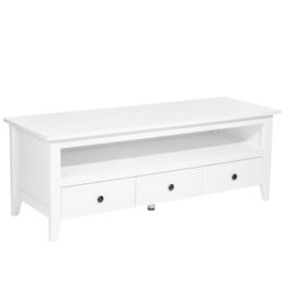 Beliani TV-M&Ouml;BEL Wei&szlig; BERKELEY 50/137/50 cm