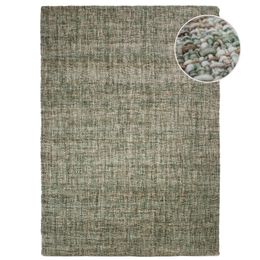 KADIMA DESIGN TEPPICH aus Wolle OTLEY in Gr&uuml;n, einfarbig, 160 x 230 cm
