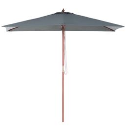 Beliani SONNENSCHIRM dunkelgrau 195/144/244 cm Flamenco