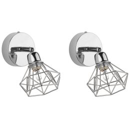 Beliani WANDLEUCHTE Erma 10x16x16 cm Wandlampe
