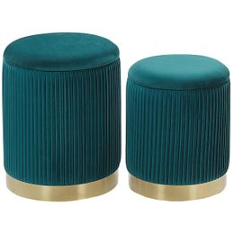 Beliani POUF Miramar 35-31/35-31/44-39 cm